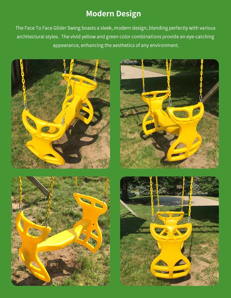 Outdoor 2-in-1 Double Glider Back To Back Face To Face Glider Swing ...